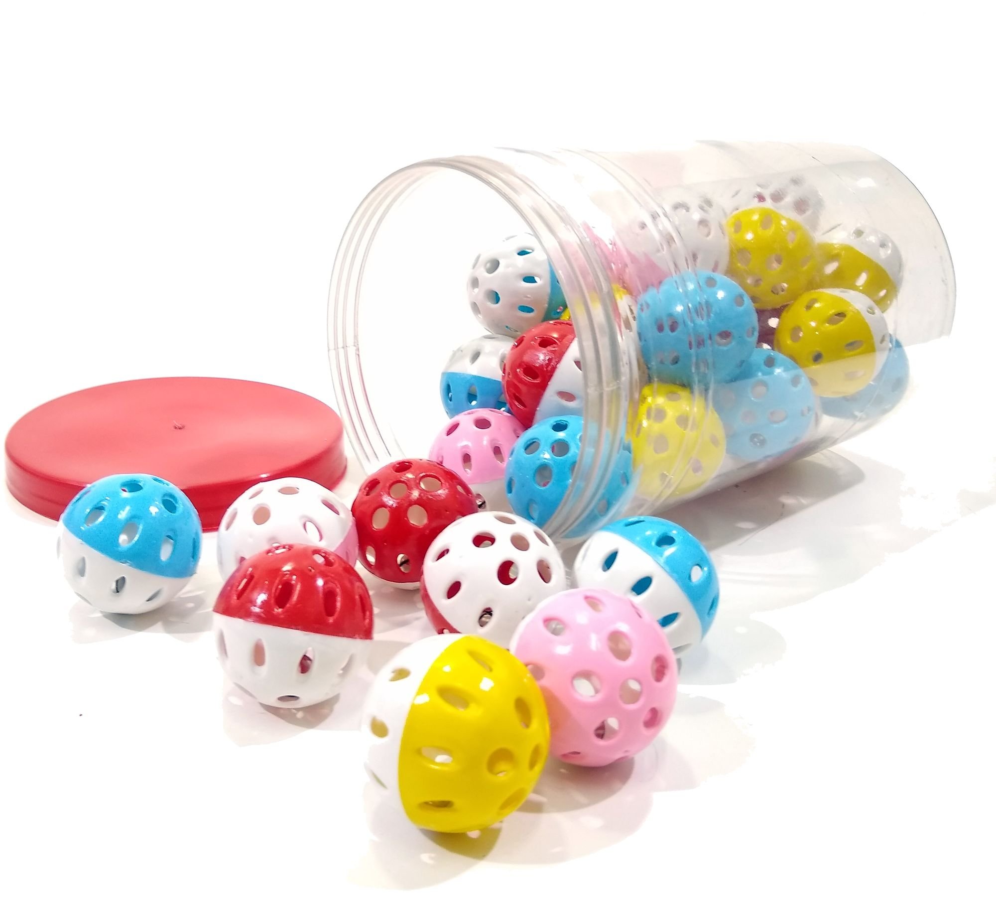 Brinquedo Gatos Bolinha Grande Guizo 4,5cm Pote 36un.