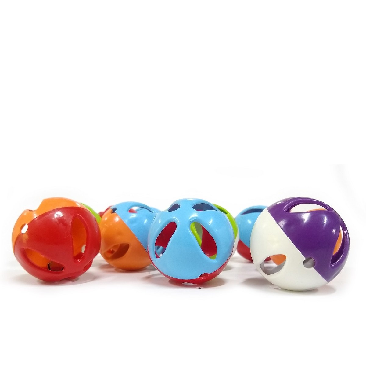 Brinquedo Gatos Bolinha Grande Guizo 4,5cm Pacote 12un