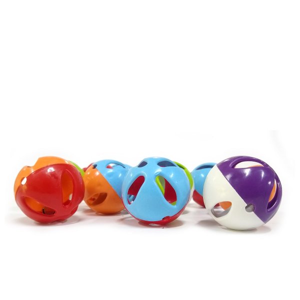 Brinquedo Gatos Bolinha Grande Guizo 4,5cm Pacote 12un